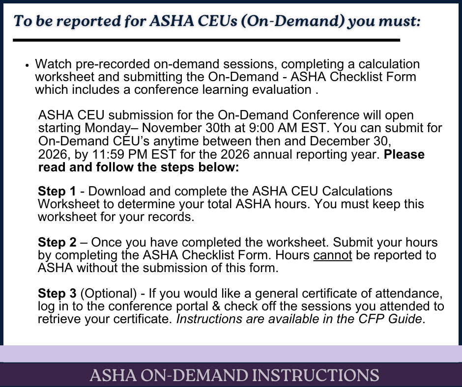 ASHA Continuing Education